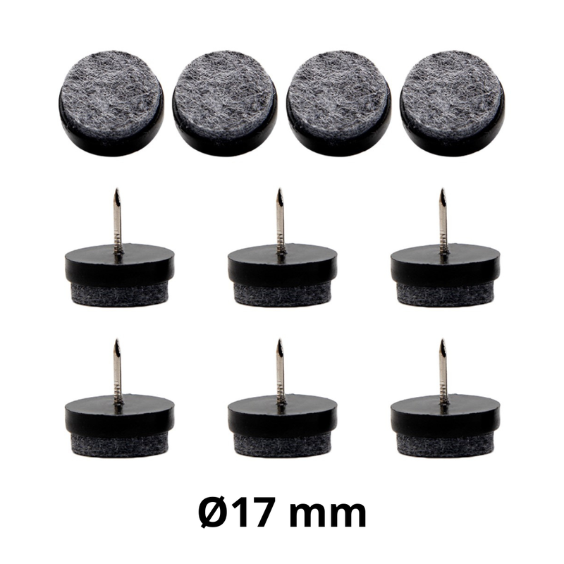 → 40 stk. Runde Dupsko til Stole og Bordben | Gratis Fragt