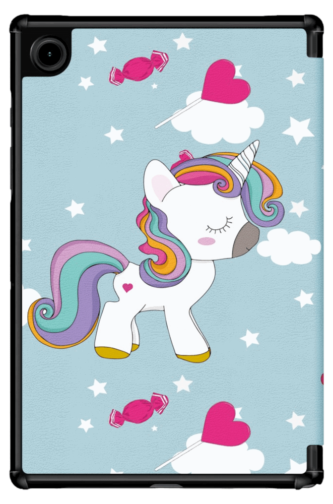 → Unicorn Flip Cover til Samsung Tab A8 | Stilfuldt og Praktisk | Fri Fragt