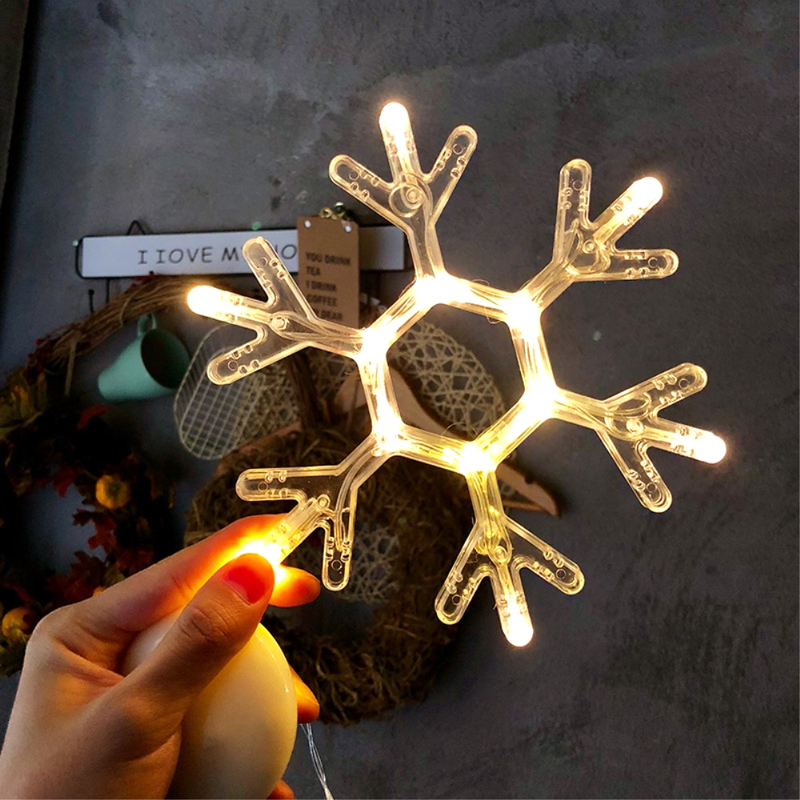 → LED Julelys med Sugekop til Vinduet | Gratis Fragt