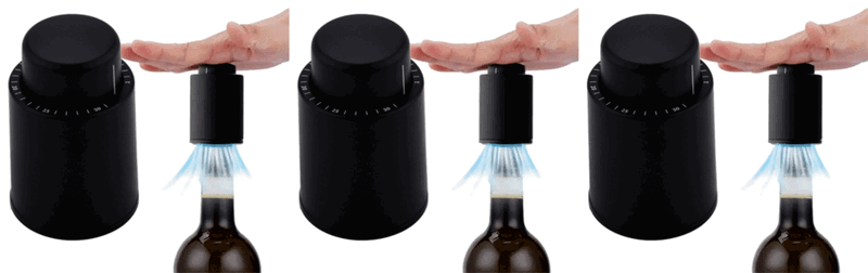 → Vacuum Vinprop med Dato-mærkning - Gratis Fragt!