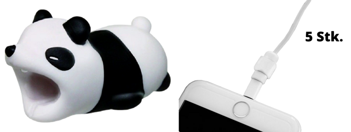 → Panda Kabelbeskytter Dyr & 5 Stk. Universal Beskyttere - Gratis Fragt