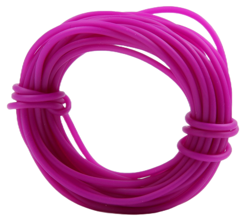 → Maskewire i Silikone - 5m, Pink, 2mm Tykkelse | Gratis Fragt