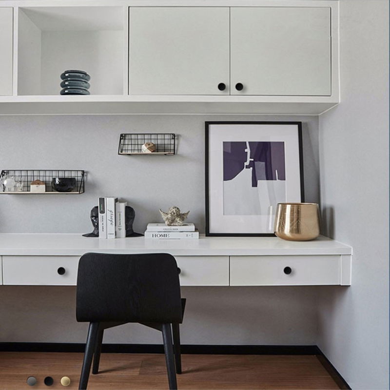 → Klassisk Møbelknop i Metal - Gratis Fragt | Runde Greb i Farver