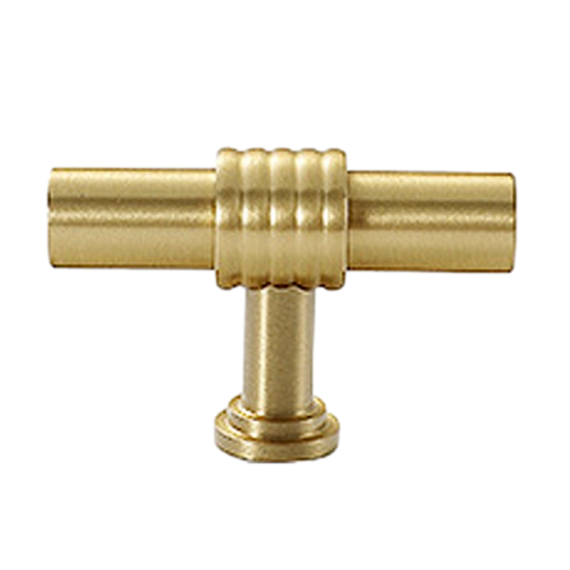 → Elegant Guld T Greb med Snoninger i Kobber | Gratis Fragt