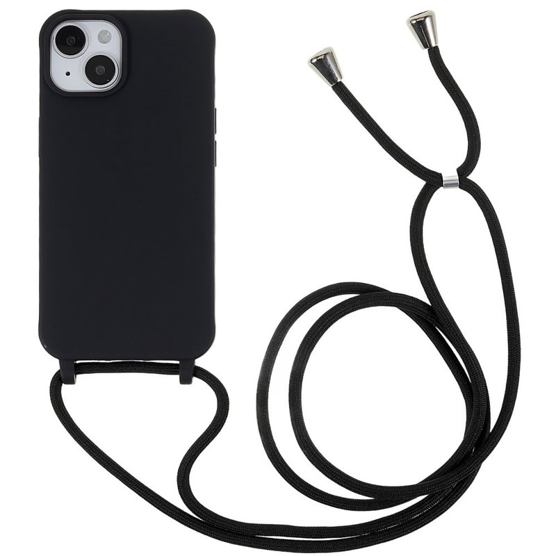 → Silikone Cover med Snor til iPhone 15 | Gratis Fragt