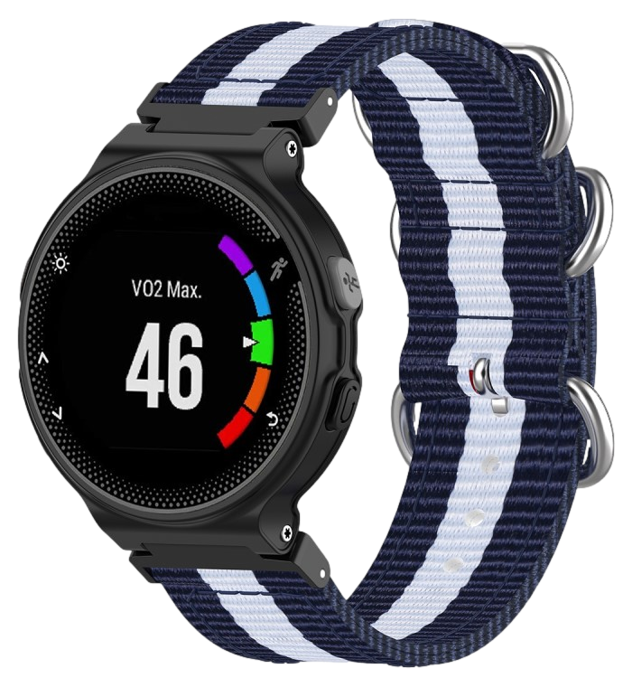 → Justerbar Nylon Urrem til Garmin Forerunner - Gratis Fragt!