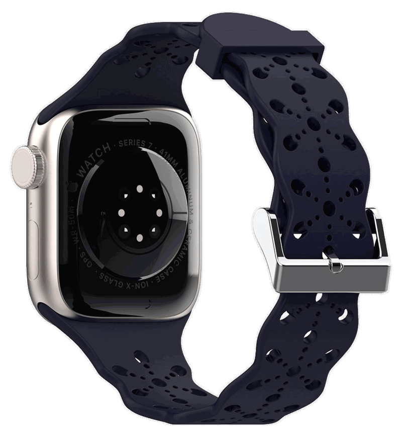 → Flower Silikone Urrem til Apple Watch 8 / 9 - 41mm | Fri Fragt