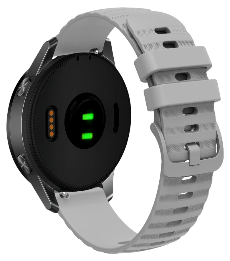 → Grå Sporty Silikone Rem til Garmin Venu - Gratis Fragt → Grå Sporty Silikone Rem til Garmin Venu - Gratis Fragt