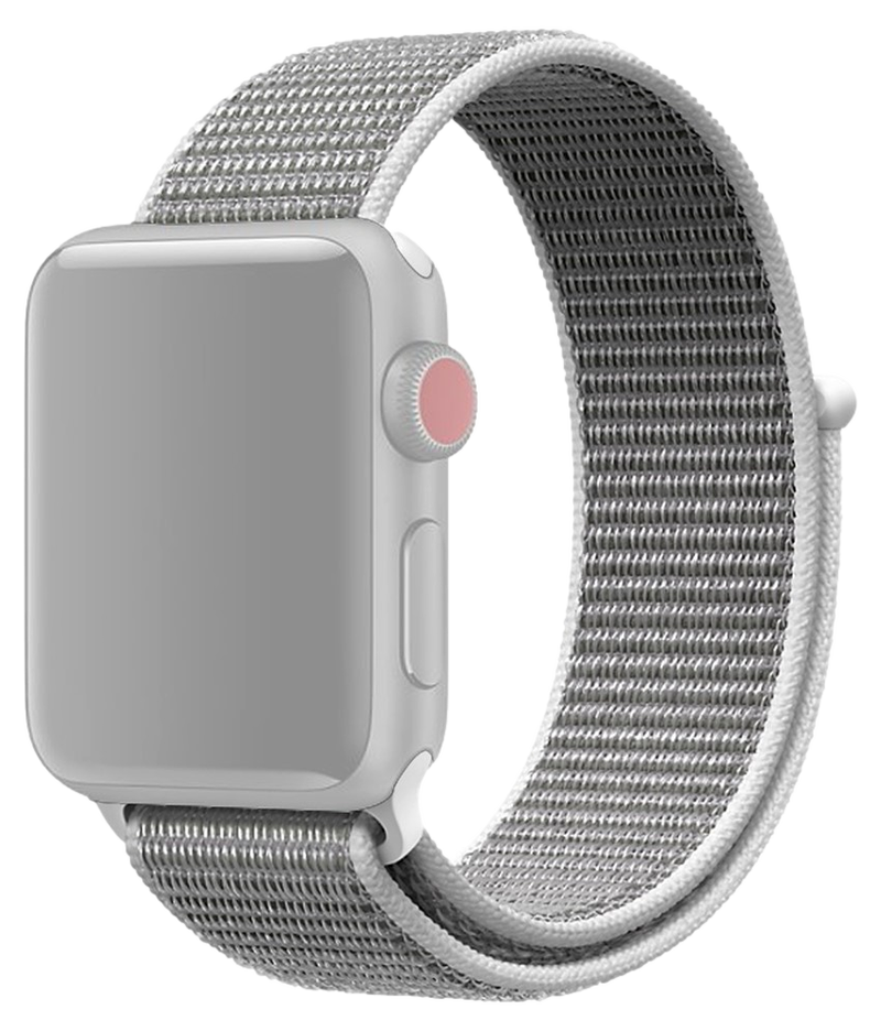 → Hvid Suwon Velcro Rem til Apple Watch 4 44mm | Gratis Fragt