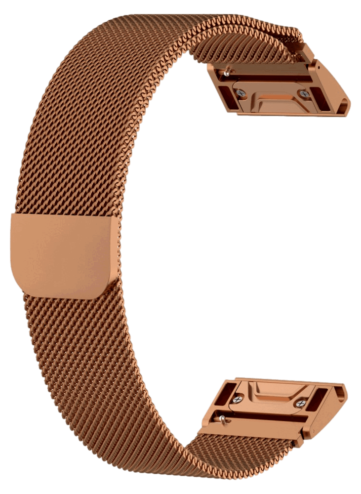 → Elegant RosaGuld Mesh Rem til Garmin Fenix 5S - Gratis Fragt!