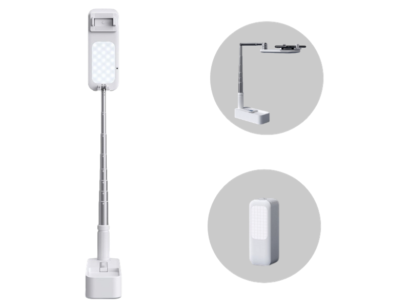 → Mobil Stativ med LED Lys & Fjernudløser | Gratis Fragt!
