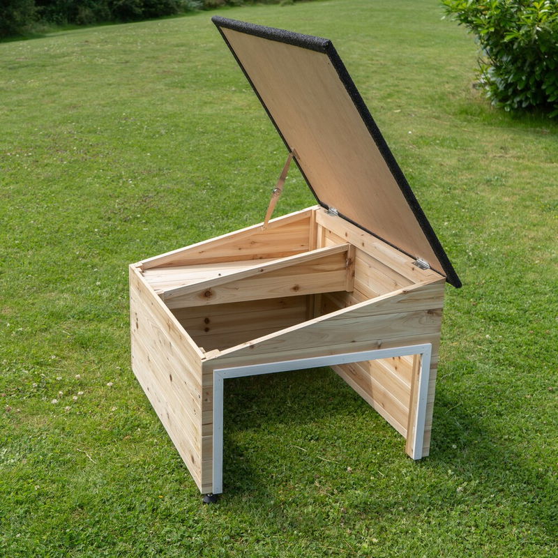 → Garage i Træ til Redback Robotplæneklipper | Gratis Fragt