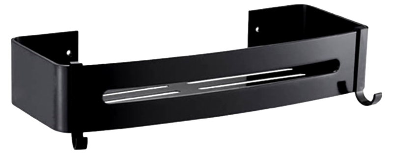 → Sort Shampoo Hylde til Bad | Aluminium | Gratis Fragt