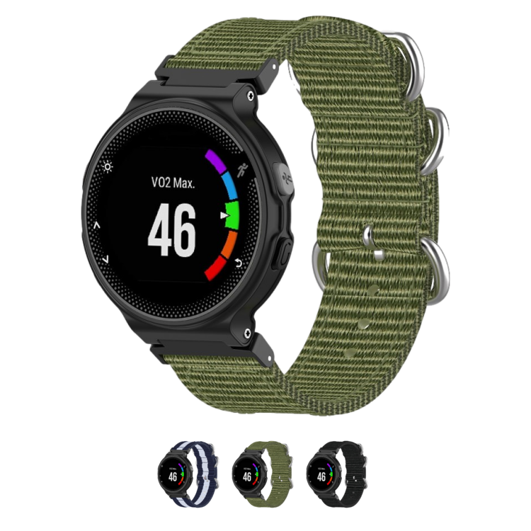 → Justerbar Nylon Urrem til Garmin Forerunner - Gratis Fragt!