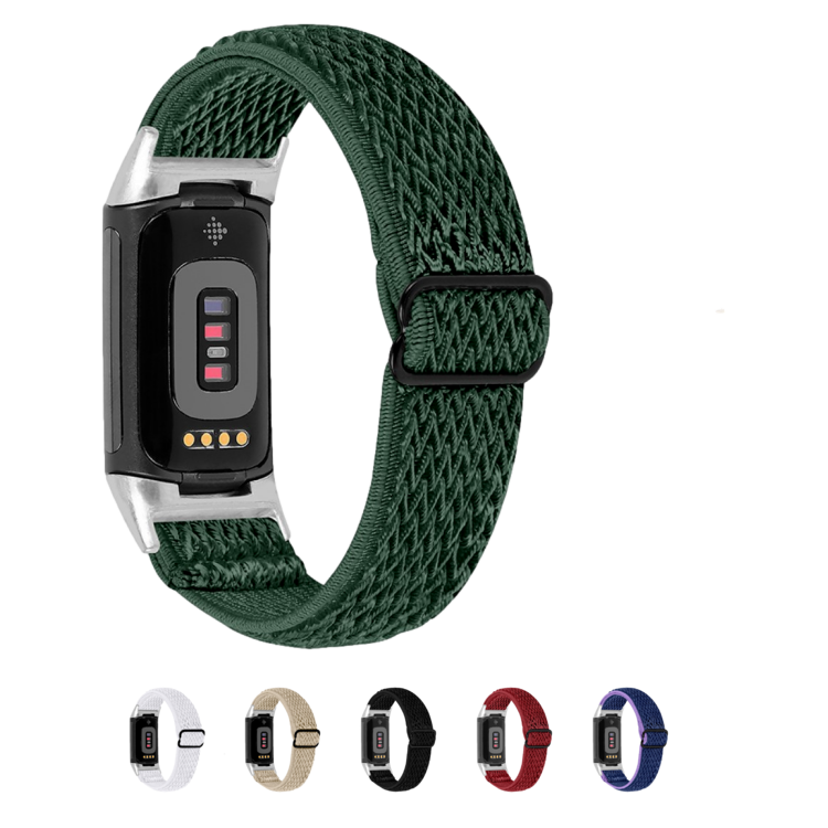 → Flettet Nylon Rem til Fitbit Charge 5 / 6 | Gratis Levering